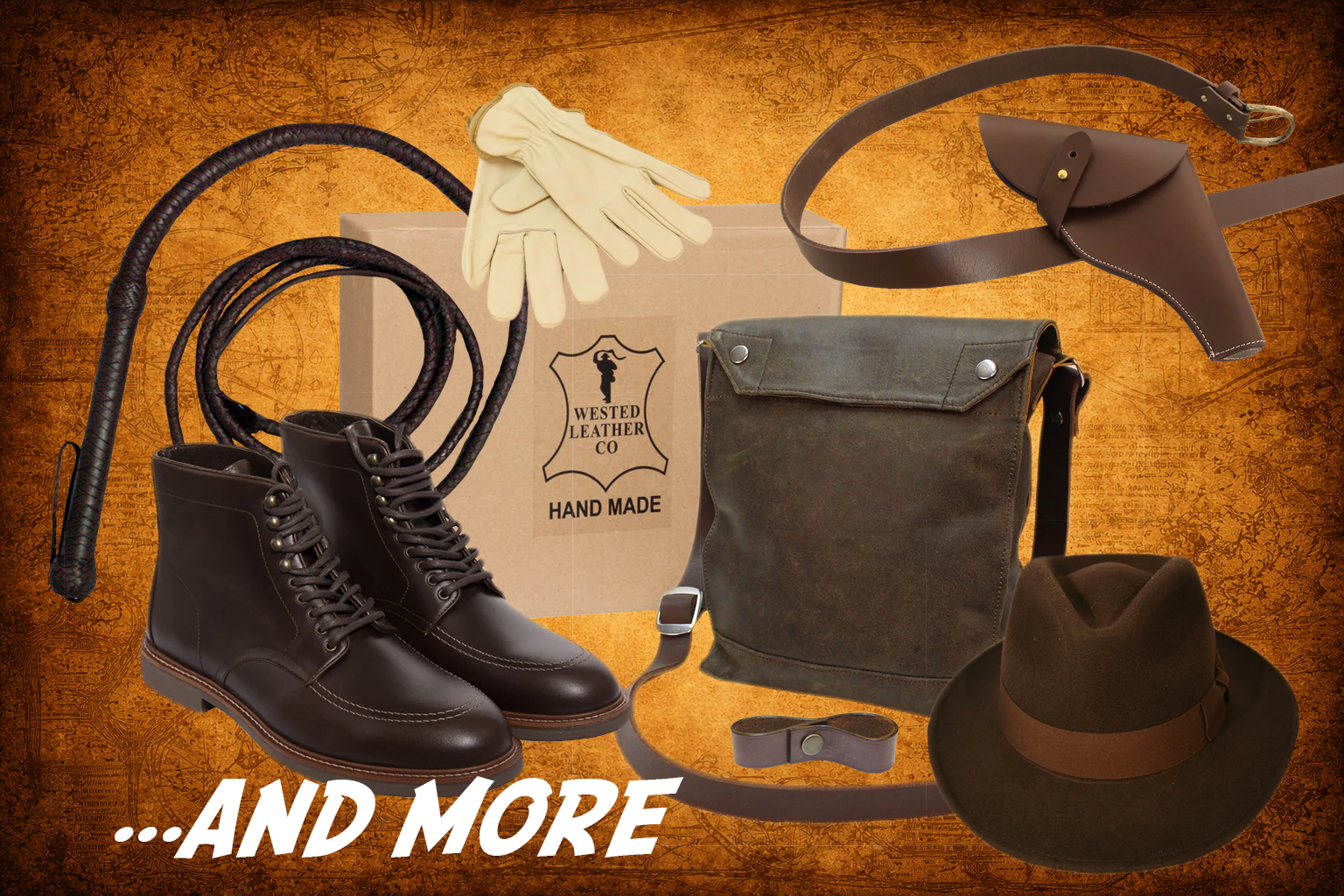 The Ultimate Indiana Jones Accessories Bundle, including hat, indy boo ...