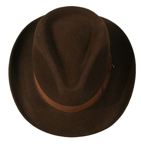 Indiana Jones Style Fedora Hat with Ribbon Band – THE INDIANA JONES STORE